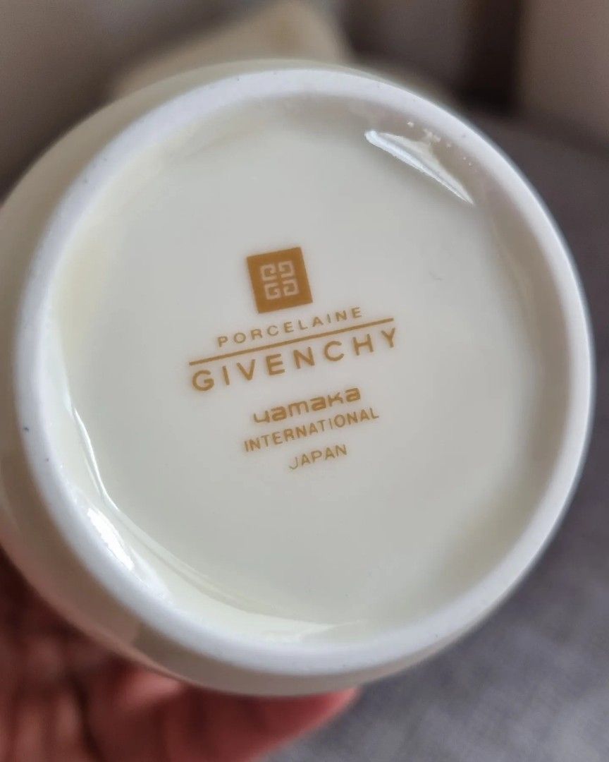 Very Rare Givenchy Ivory Mugs&Plates Set, Furniture & Home Living ...