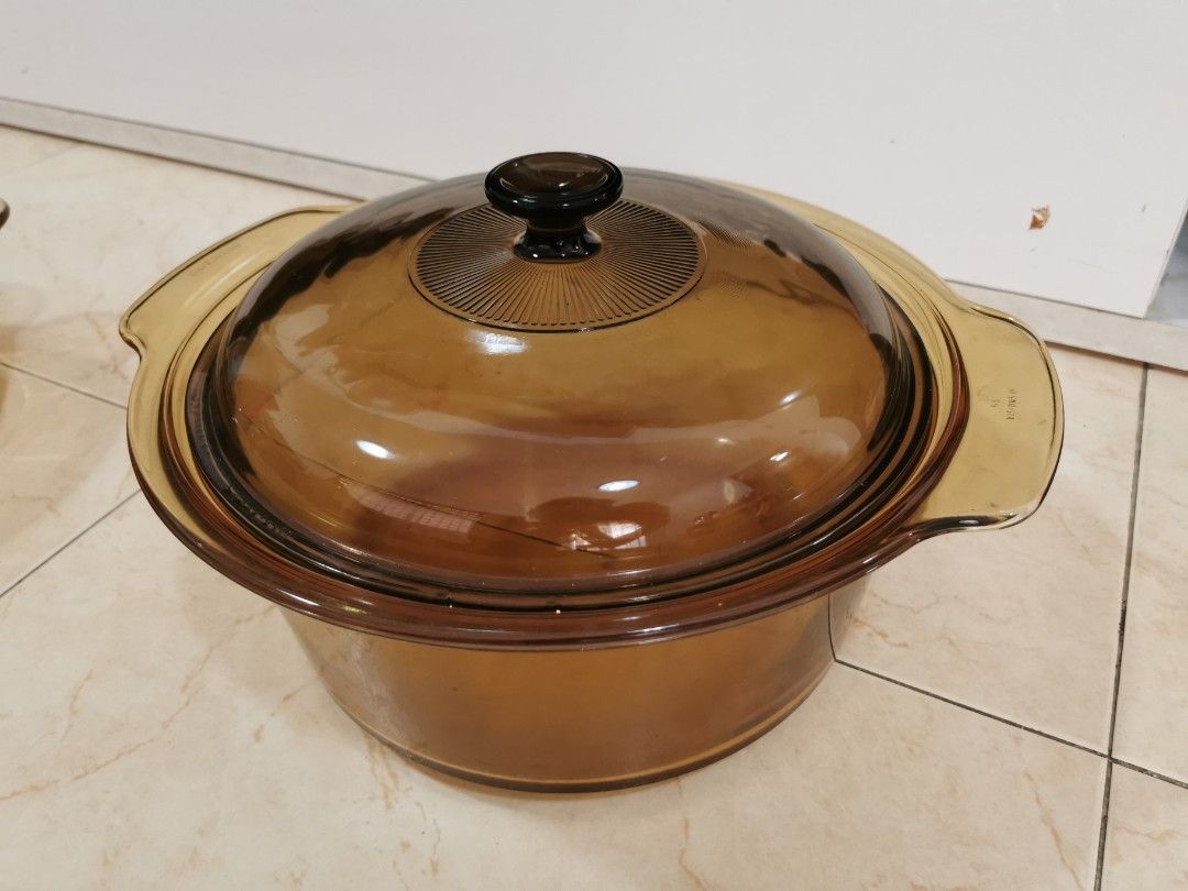 Visions Glass Cookware Casserole Corelle Pot, Furniture & Home Living ...