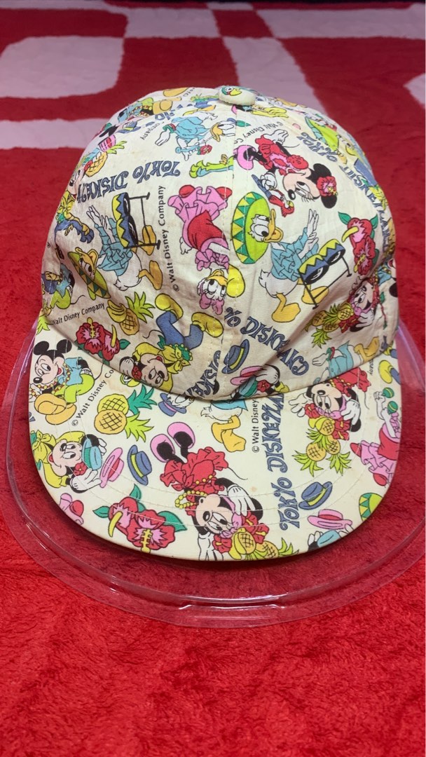 Vtg Tokyo Disney Mickey Mouse FullPrint Cap, Men's Fashion, Watches ...