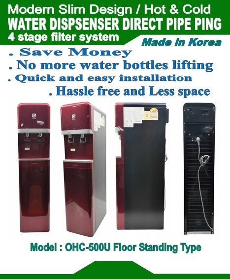 WATER DISPSENSER DIRECT PIPE PING • 4 stage filter system, TV & Home ...