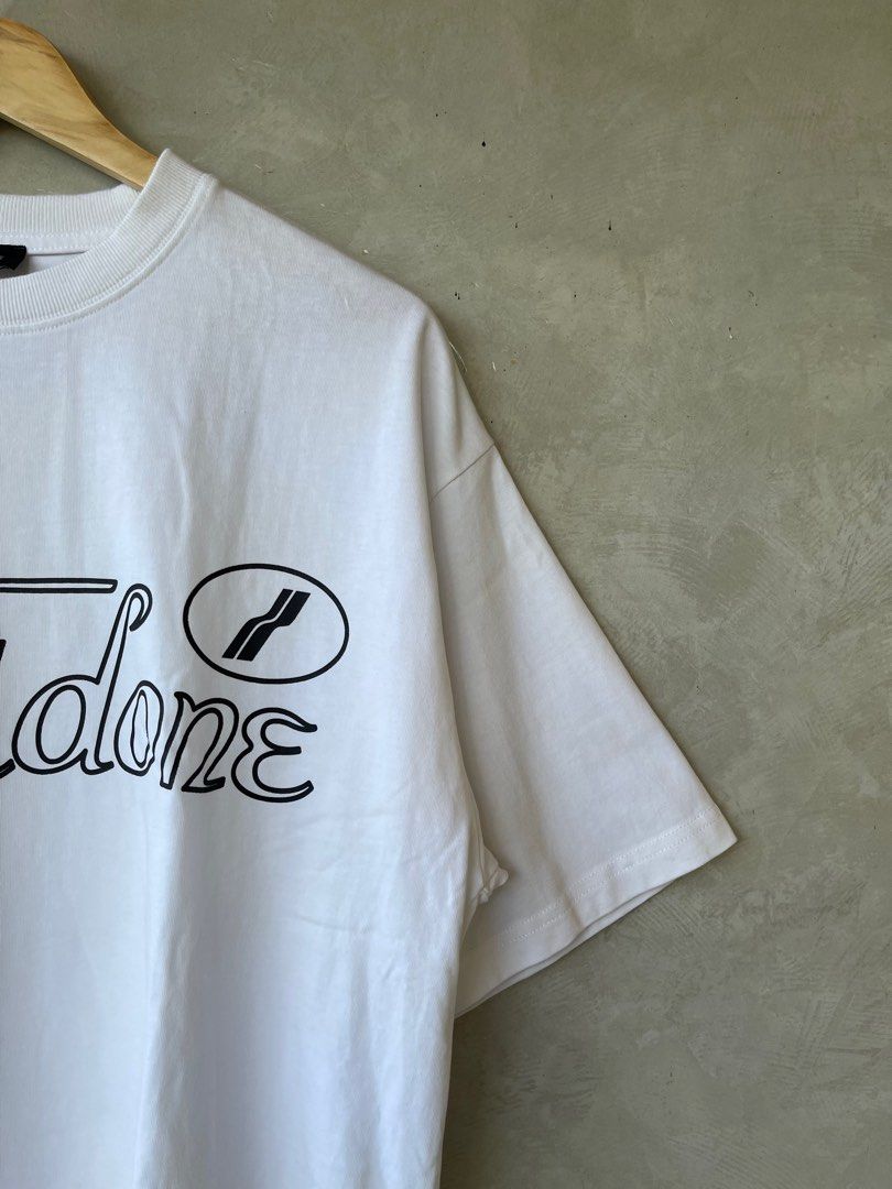 WE11DONE TRACK WHITE CURSIVE SYMBOL TSHIRT, Men's Fashion, Tops & Sets ...