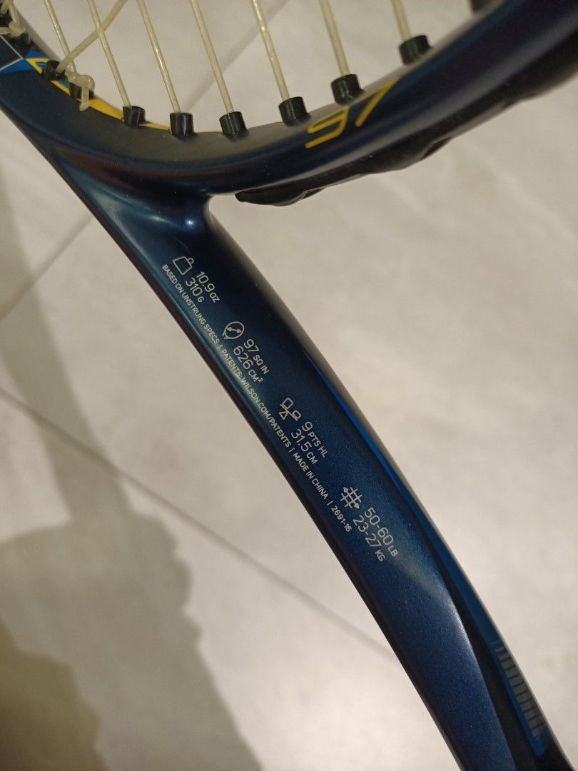 Wilson Ultra 97 Tennis Racket, Sports Equipment, Sports & Games, Racket ...