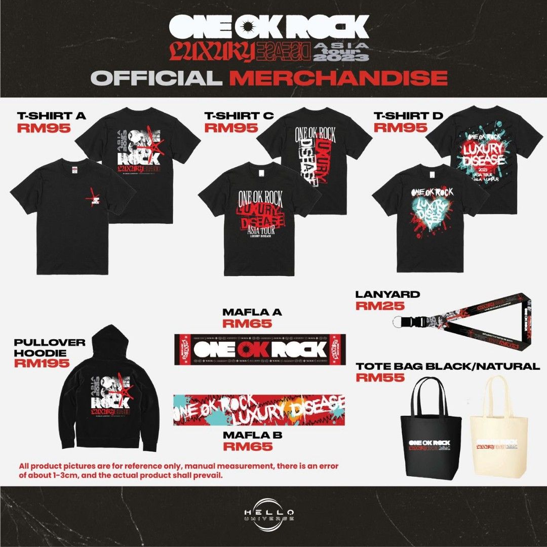 WTB ONE OK ROCK MERCHANDISES, Hobbies & Toys, Collectibles ...