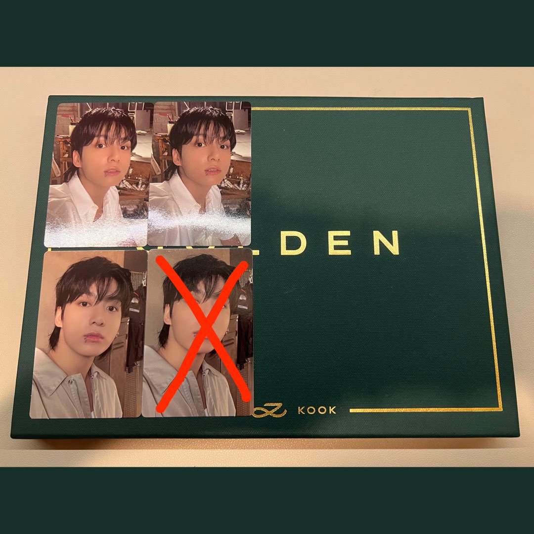 WTS BTS JK JUNGKOOK GOLDEN ALBUM SHINE VER PC PHOTOCARDS, Hobbies ...