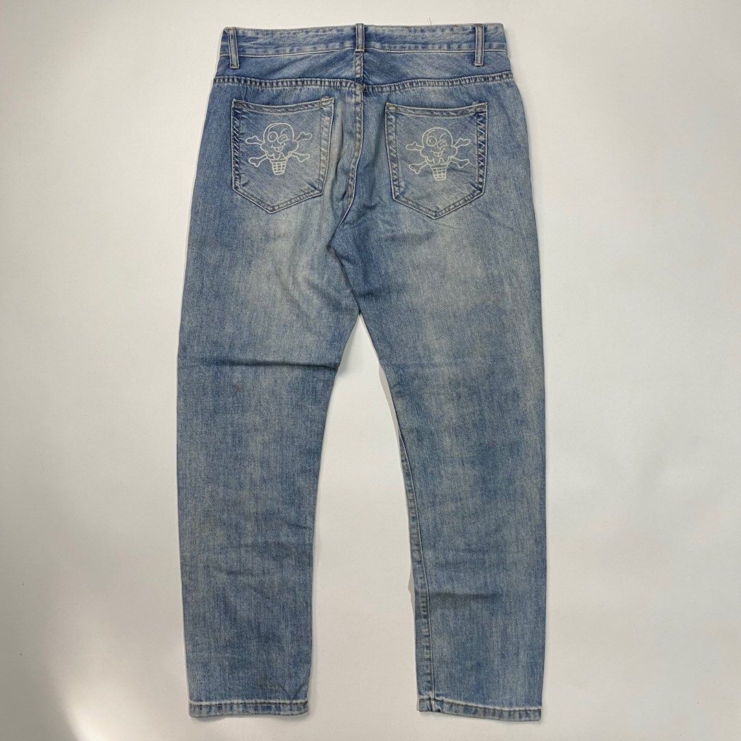 Y2k BBC Ice Cream Running Jeans Alt, Men's Fashion, Bottoms, Jeans on ...