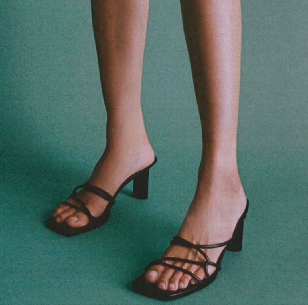 Zara Heels with tubular straps, Women's Fashion, Footwear, Heels on ...