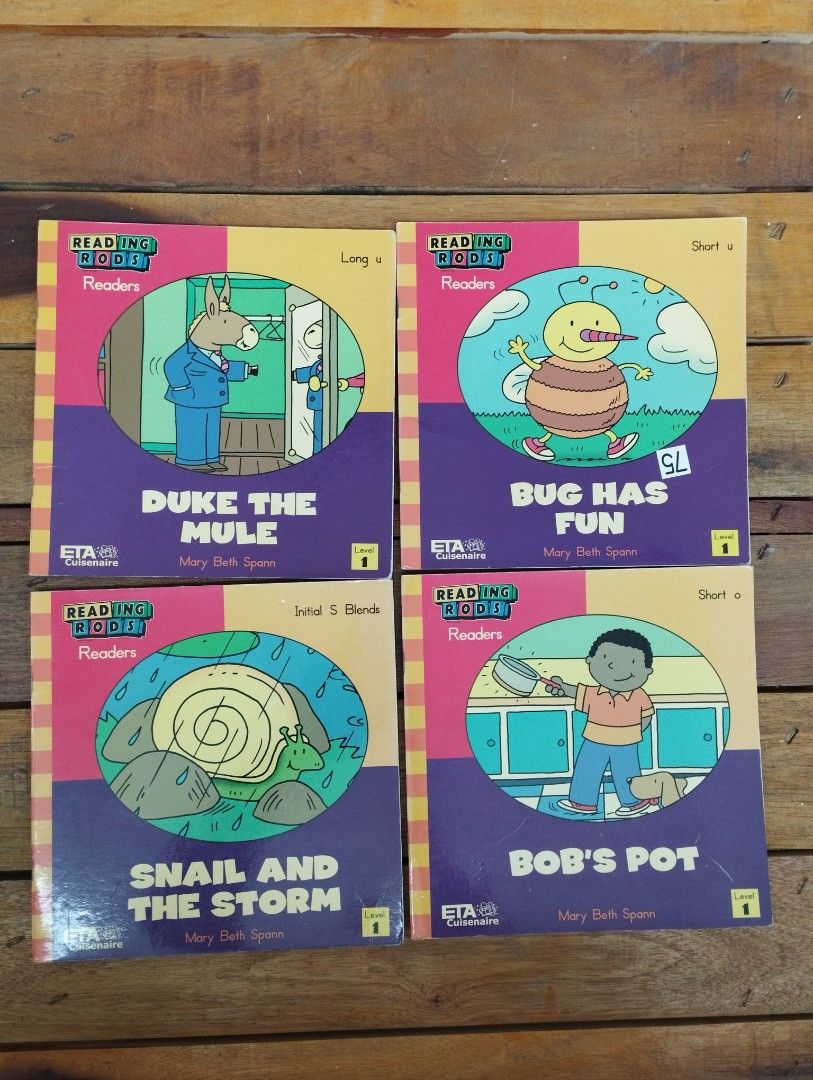 14x Reading Rods Readers Children's Books Level 1 Book Set, Hobbies ...