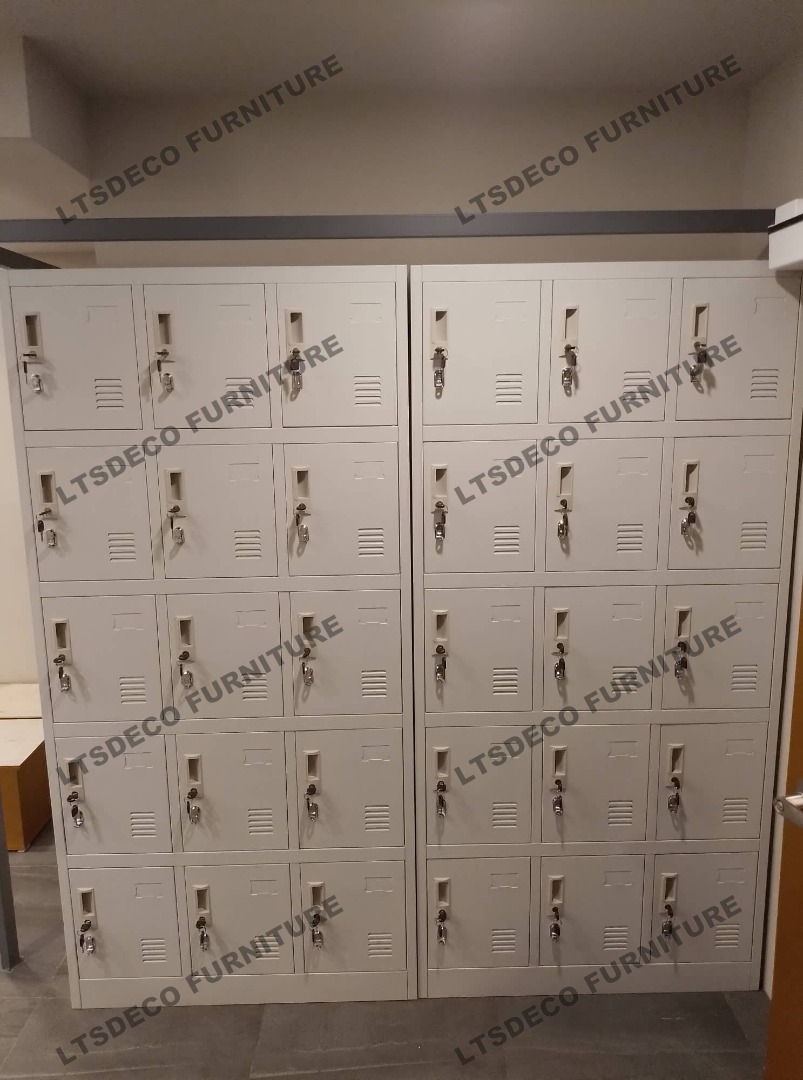 15 DOORS STEEL LOCKER l OFFICE FURNITURE PARTITIONS, Furniture & Home ...