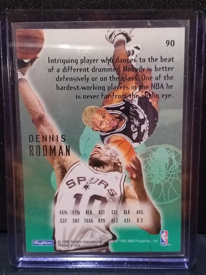 1995 Skybox Emotion Dennis Rodman, Hobbies & Toys, Memorabilia ...