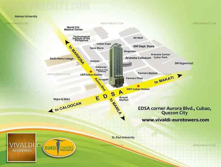 1BR Condo Unit Vivaldi Residences Cubao, Property, For Sale, Apartments ...