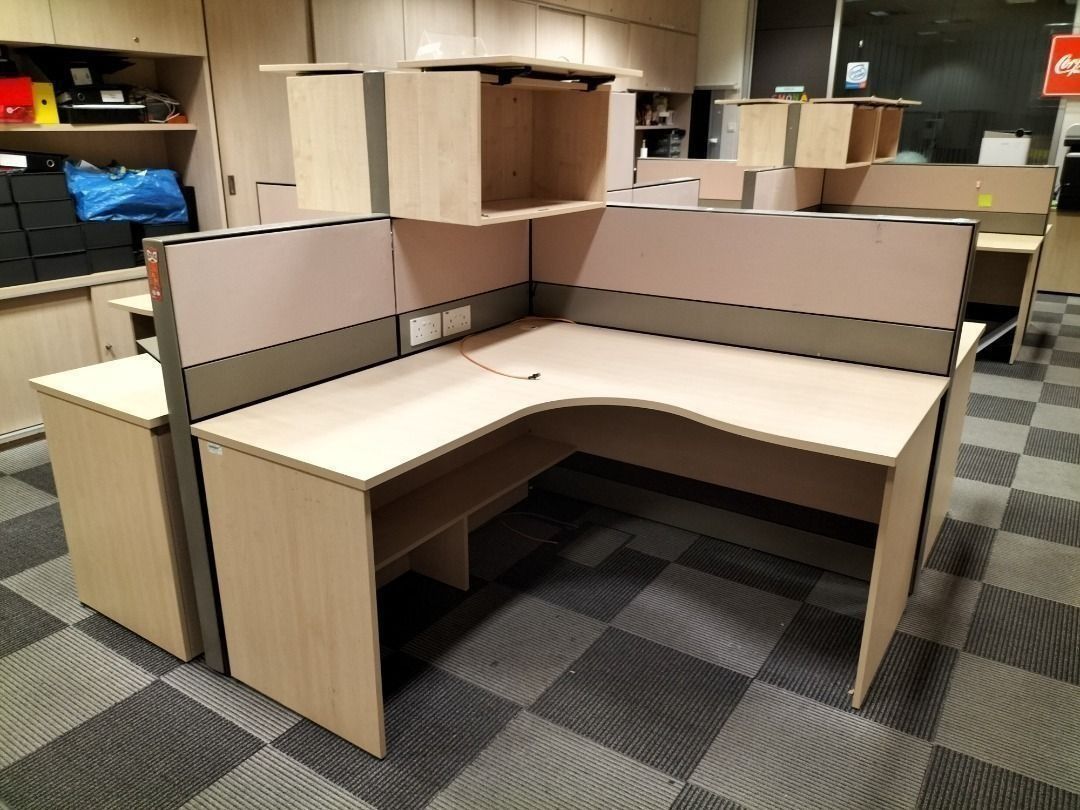 2 in 1, 4 in 1, 8 in 1, 6 in 1 Executive Workstation, with partion ...