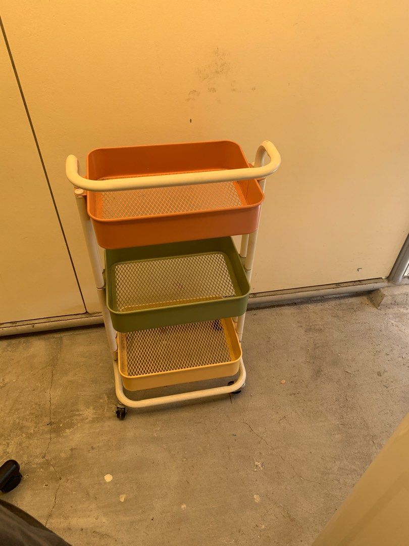 3 layer cart rack trolley, Furniture & Home Living, Home Improvement ...