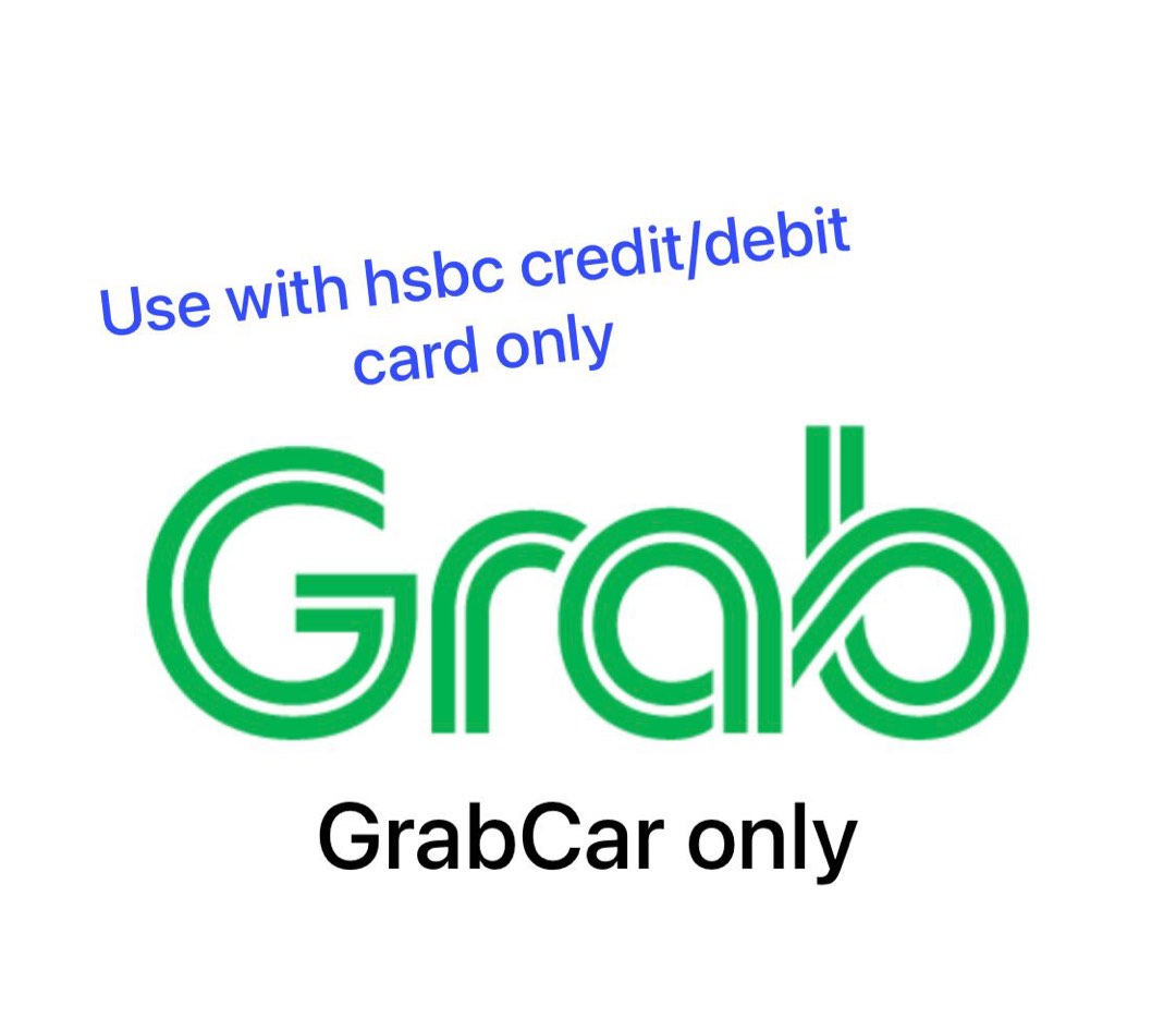 $5 GrabCar grab voucher (use HSBC card), Tickets & Vouchers, Vouchers ...