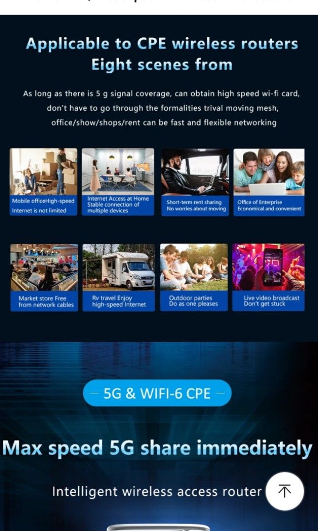 5g SIM card cpe router, Computers & Tech, Parts & Accessories ...