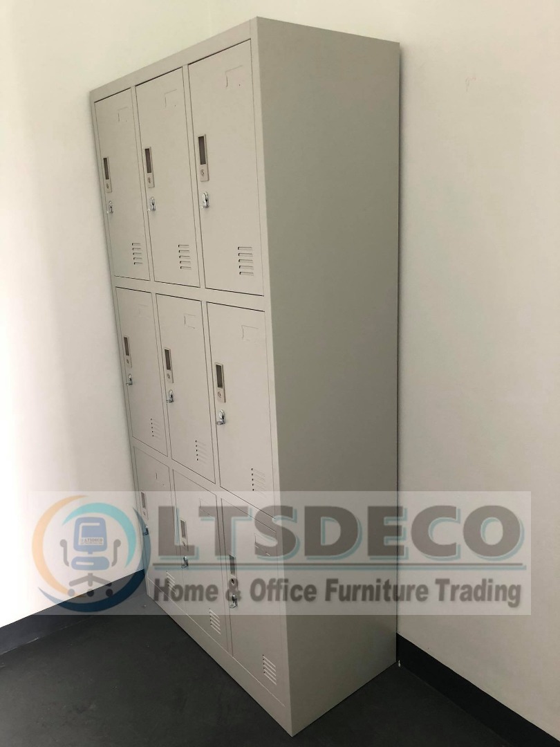 9 DOOR STEEL LOCKER l OFFICE FURNITURE & PARTITIONS, Furniture & Home ...