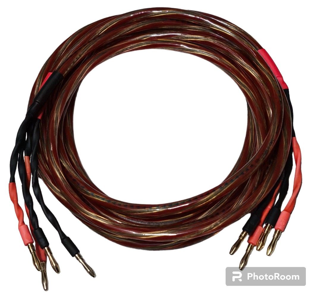 日本 Audio Technica Mr. Cable 四芯OFC無氧銅喇叭線（約8呎）, 興趣及遊戲, 音樂、樂器 & 配件, 樂器配件 ...