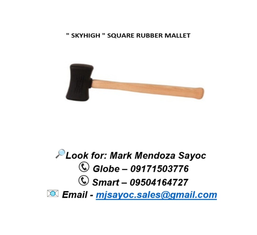 " SKYHIGH " SQUARE RUBBER MALLET, Commercial & Industrial, Construction ...