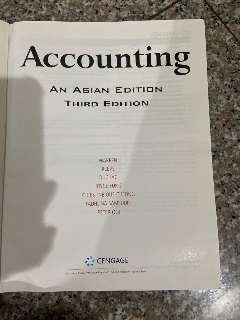 Accounting Text book 3e, Hobbies & Toys, Books & Magazines, Textbooks ...