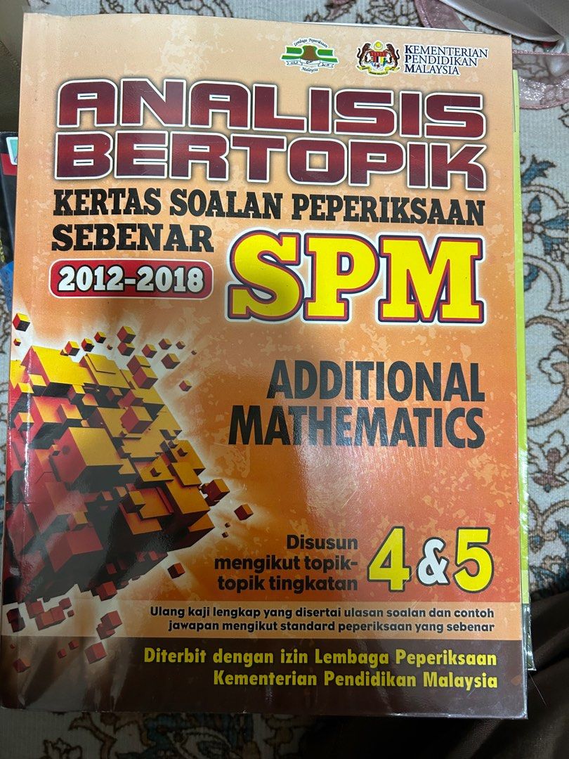 Addmaths Spm Analisis Bertopik Kertas Soalan Peperiksaan Sebenar