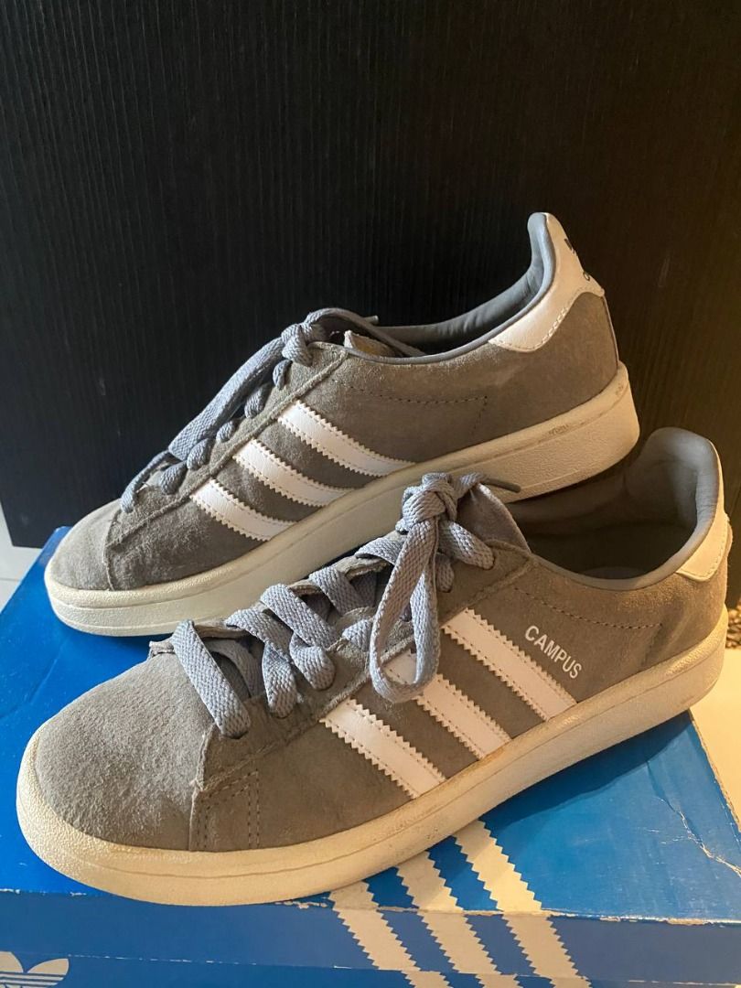 Adidas Campus (Grey), Women's Fashion, Footwear, Sneakers on Carousell
