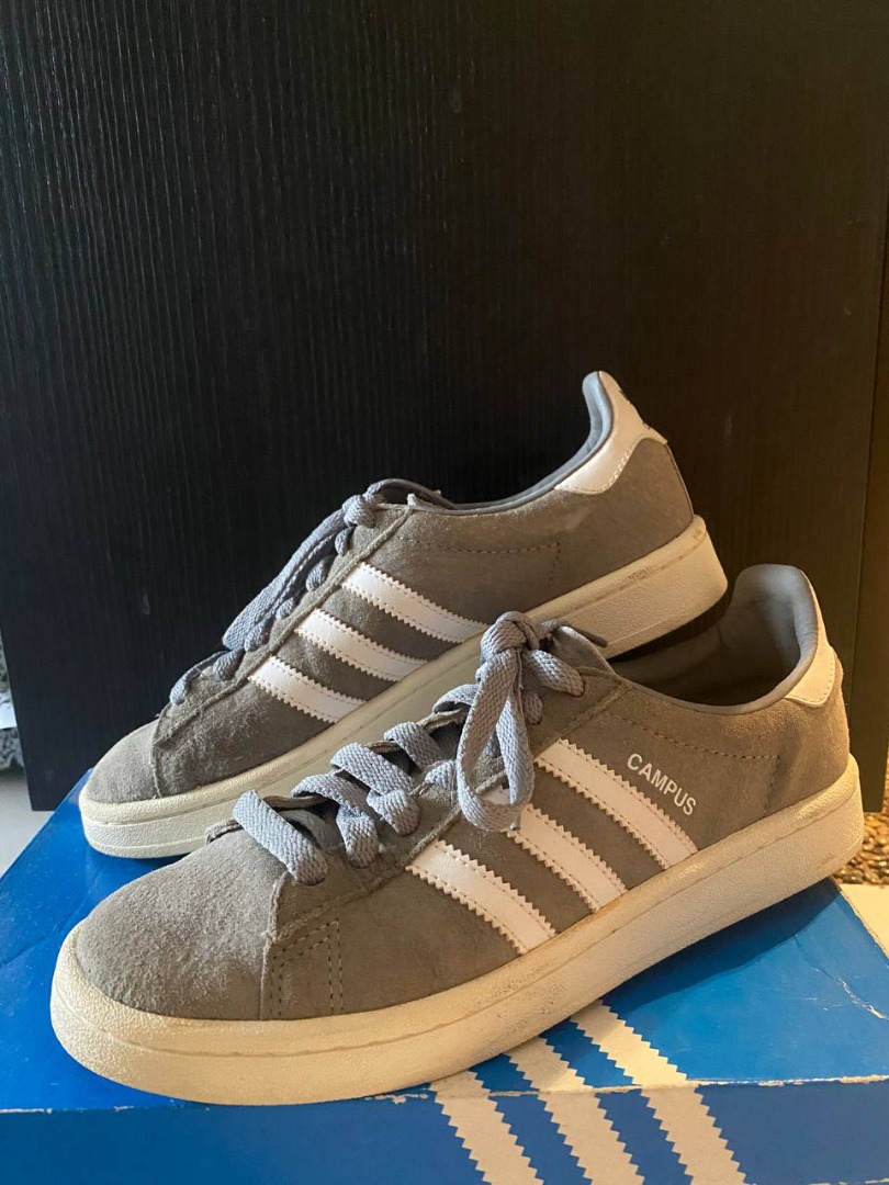 Adidas Campus (Grey), Women's Fashion, Footwear, Sneakers on Carousell