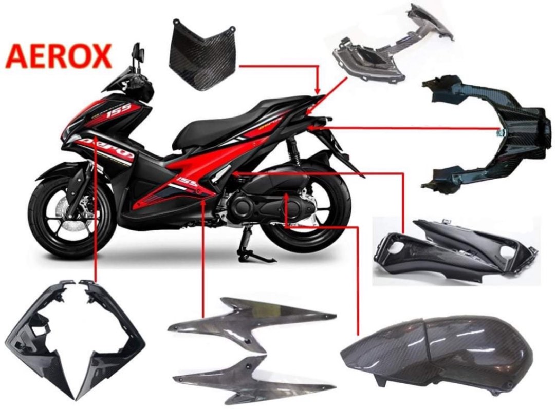 Aerox V1 Indo Carbon, Car Accessories, Accessories on Carousell