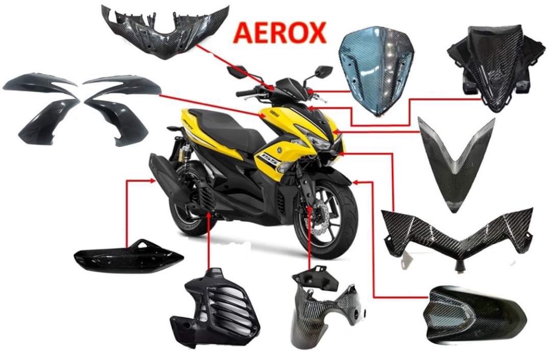 Aerox V1 Indo Carbon, Car Accessories, Accessories on Carousell