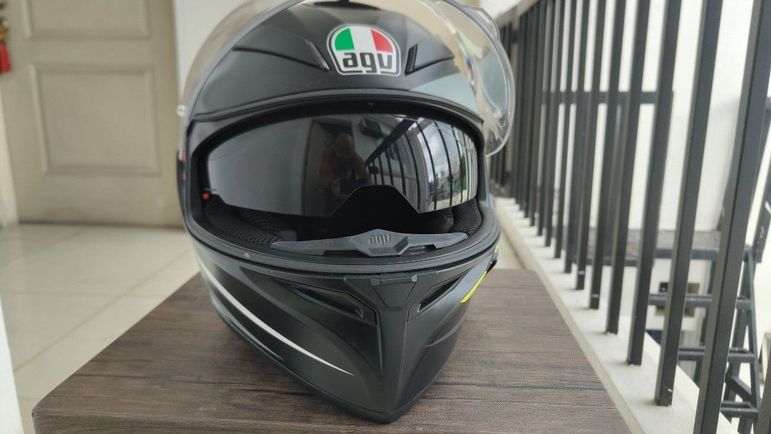 AGV helmet XXL with Sena Spider RT1 Mesh Intercom, Motorbikes, Motorbike Parts & Accessories ...