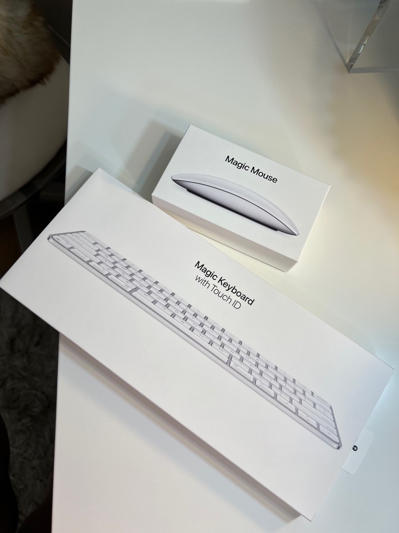 Apple Magic Keyboard with Touch ID and Magic Mouse, Computers & Tech ...