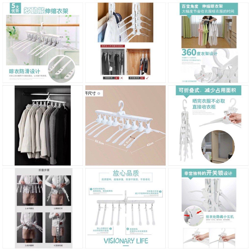 Assorted Types Of Hangers (Bundle Sets), Furniture & Home Living, Home ...