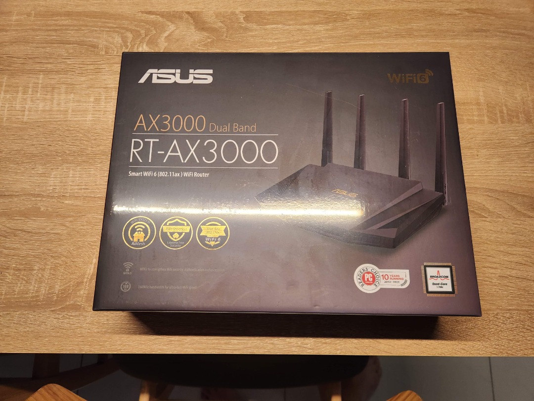 Asus RT-AX3000 Router Wifi 6 BNIB, Computers & Tech, Parts ...
