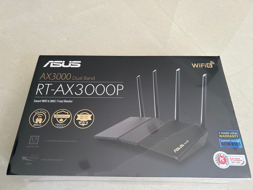 Asus RT-AX3000P Smart Wifi 6 Router, Computers & Tech, Parts ...