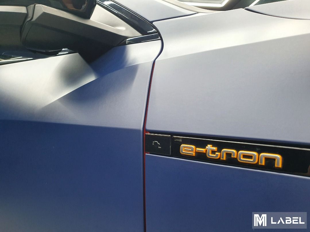 Audi e-tron Full Vinyl Wrap - Ultimate Flat Midnight Blue, Car ...