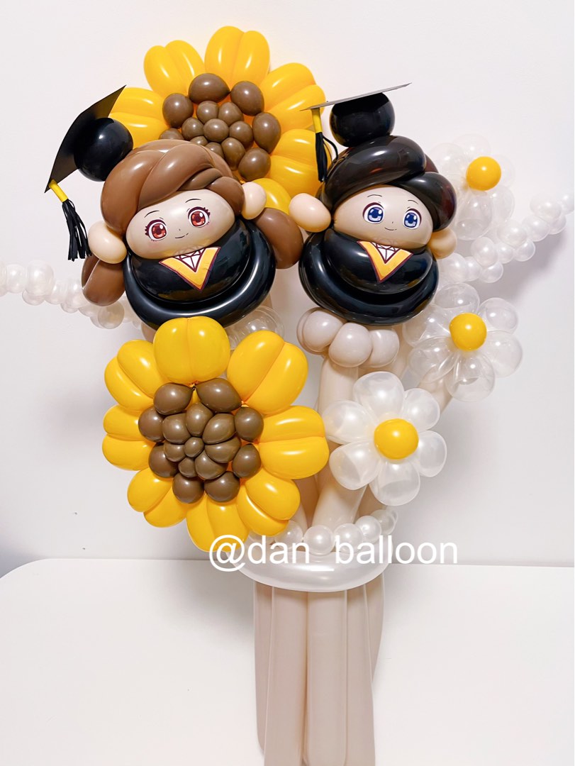 Balloon Graduation Flower bouquet, Hobbies & Toys, Stationery & Craft ...