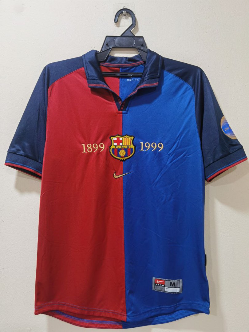 Barcelona Home 1999/2000 soccer/football jersey/kit rare/retro/vintage ...