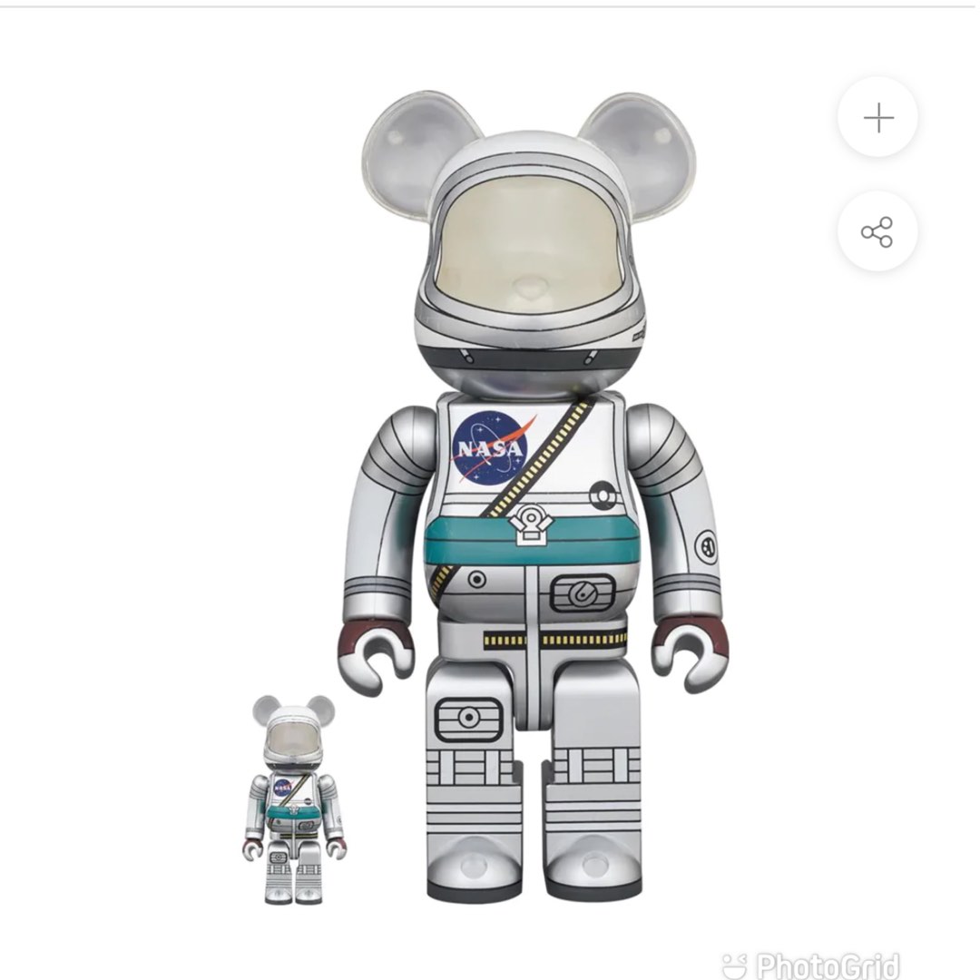 Bearbrick 400% 100% Project Mercury astronaut medicom Kubrick be@rbrick ...