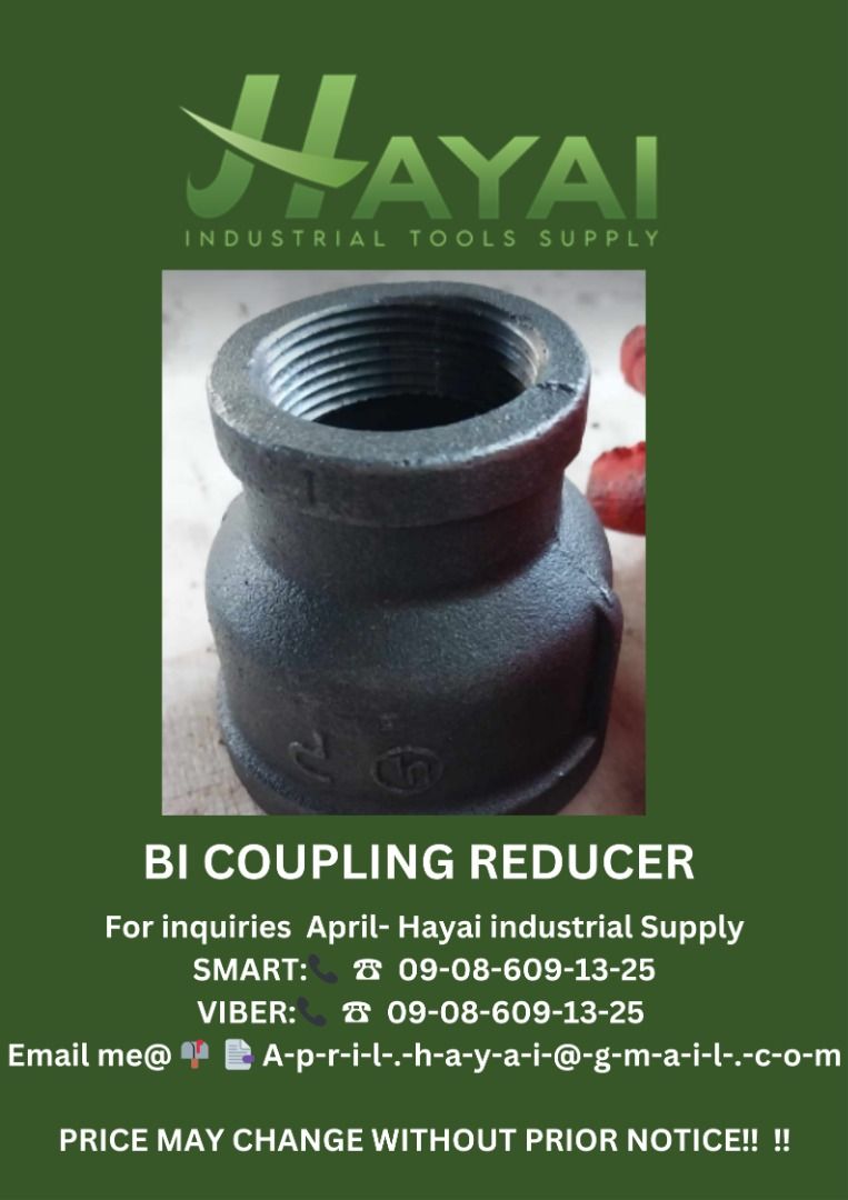 BI coupling reducer threaded, Commercial & Industrial, Construction ...