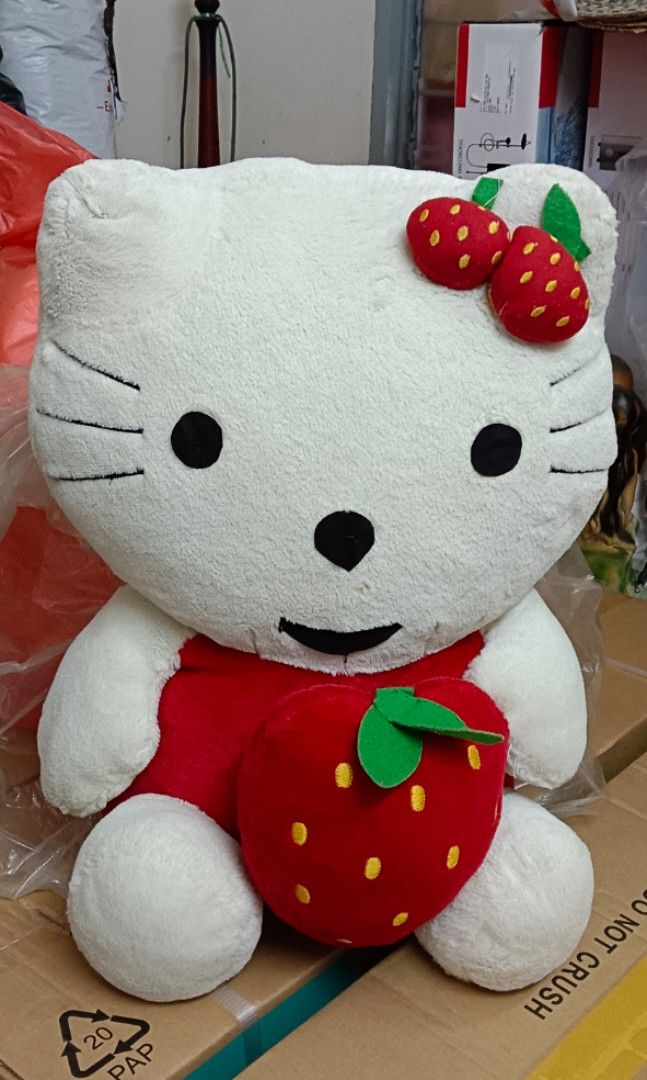 Big Hello Kitty Plush Toy, Hobbies & Toys, Toys & Games on Carousell