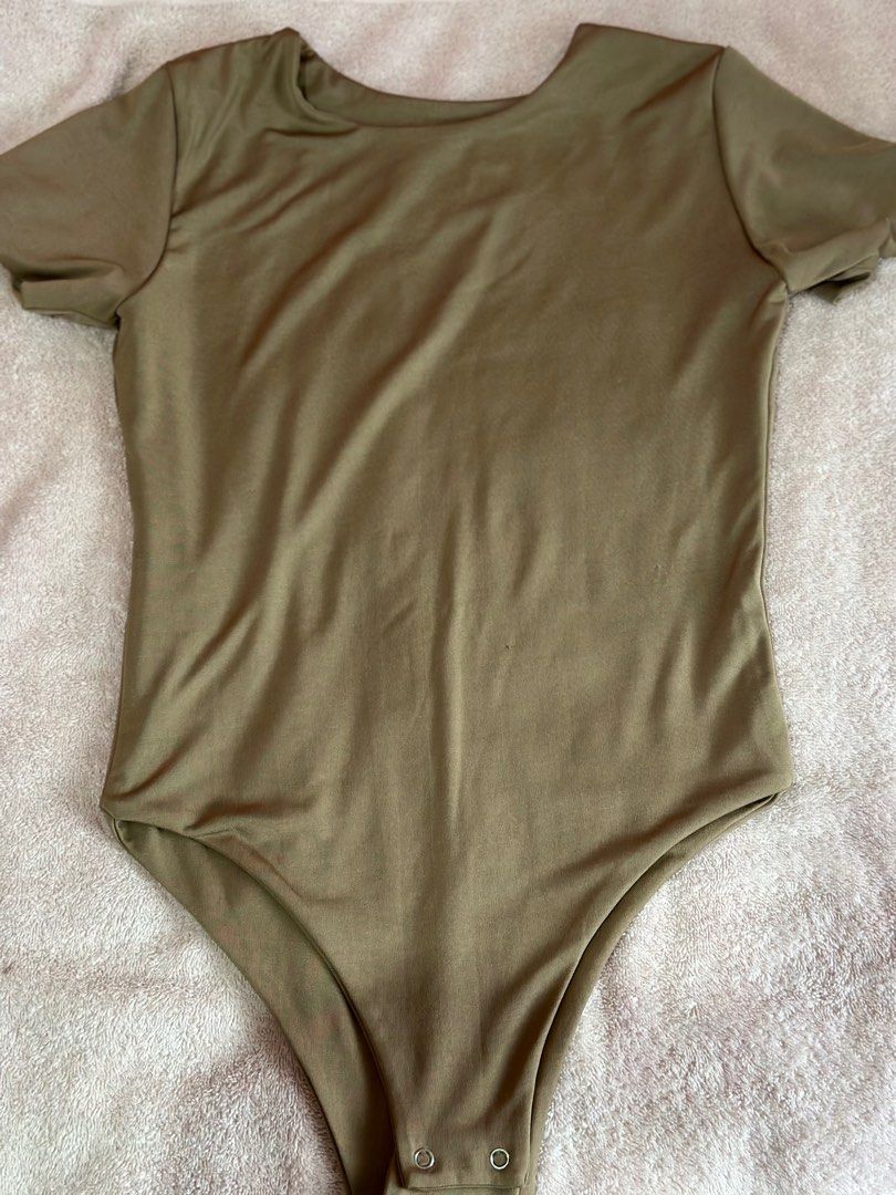 Bodysuit tee body hugging, Women's Fashion, Tops, Blouses on Carousell