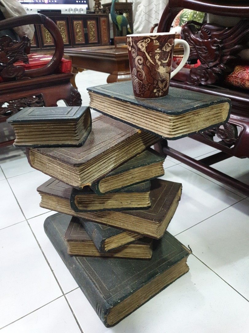 Book stack side table, Furniture & Home Living, Furniture, Tables ...