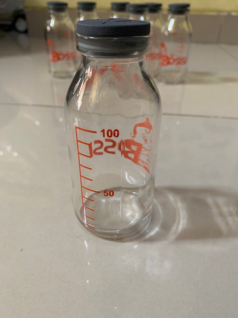 Botol asi asip kaca “bossi”, Bayi & Anak, Perawatan & Makanan Anak di ...