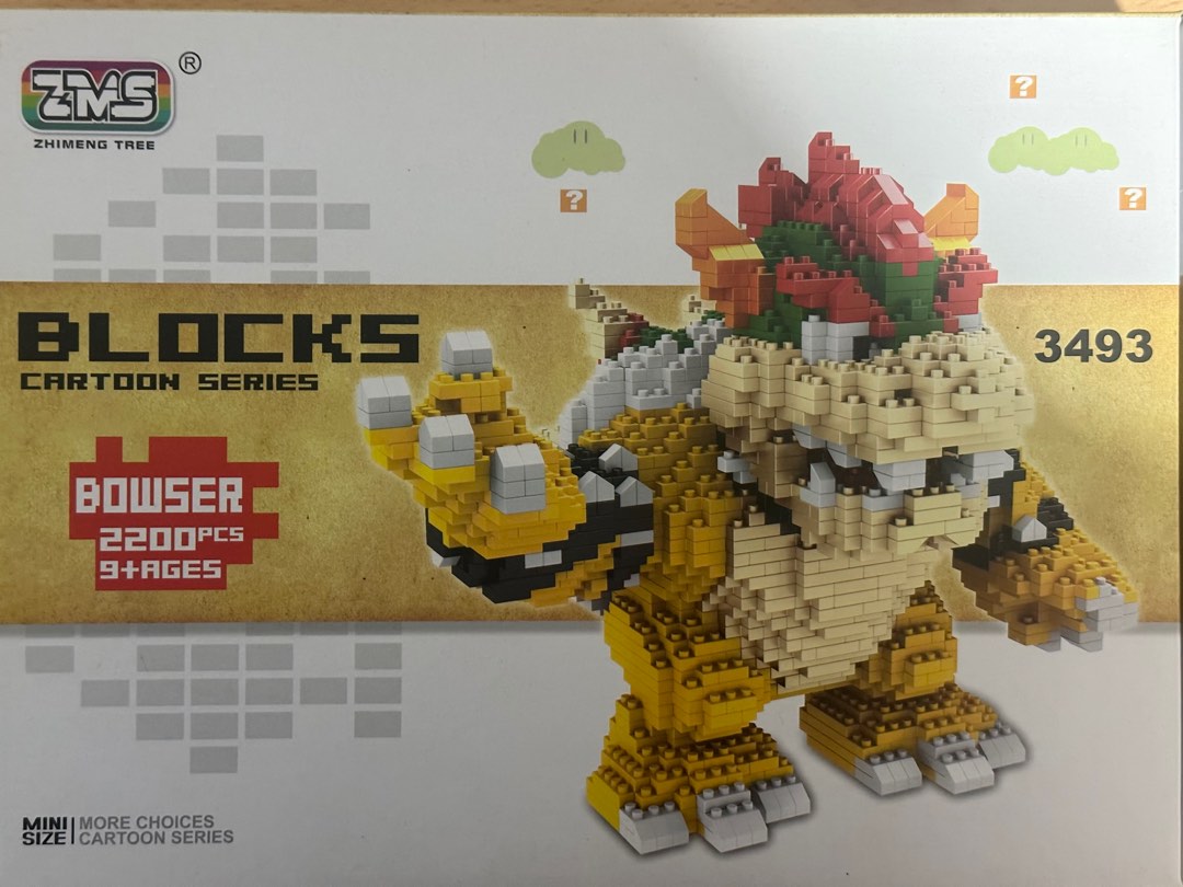 Bowser Lego Blocks 2200pcs, Hobbies & Toys, Toys & Games on Carousell