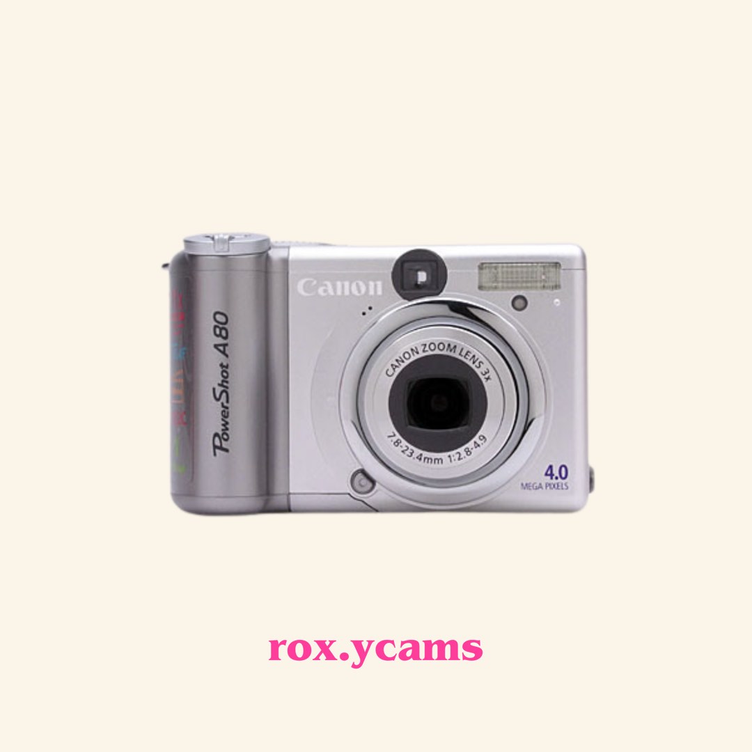 canon PowerShot a80 flip screen (TESTED), Photography, Cameras on Carousell