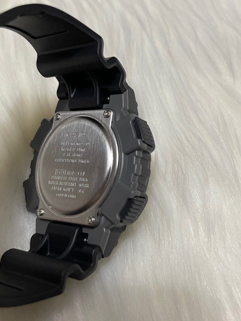 Casio Men's AEQ110W-1AV Analog and Digital Quartz Black Watch, Men's ...