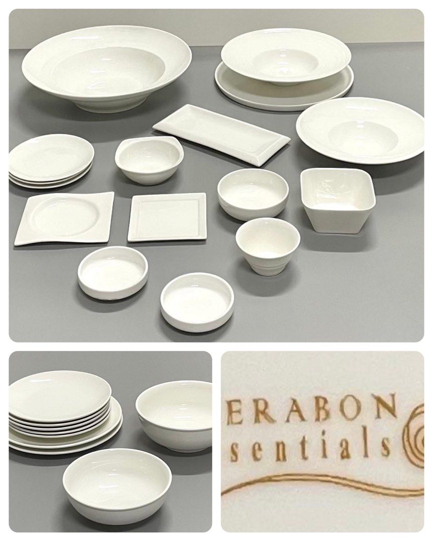 Cerabon Essentials Plates and bowls, Furniture & Home Living ...