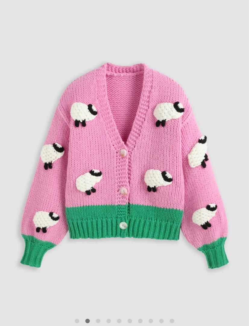 Cider knitted sheep cardigan, Women's Fashion, Coats, Jackets and ...