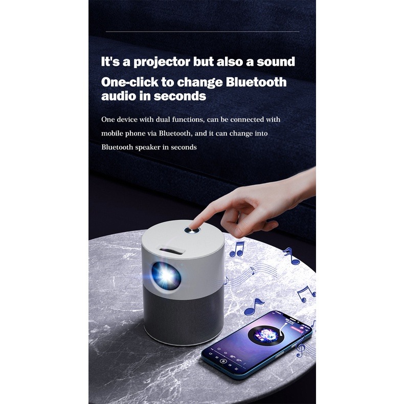 [CINEFLIX] CX200 Smart Android Mini Projector 4K Support HD 1080P FULL ...