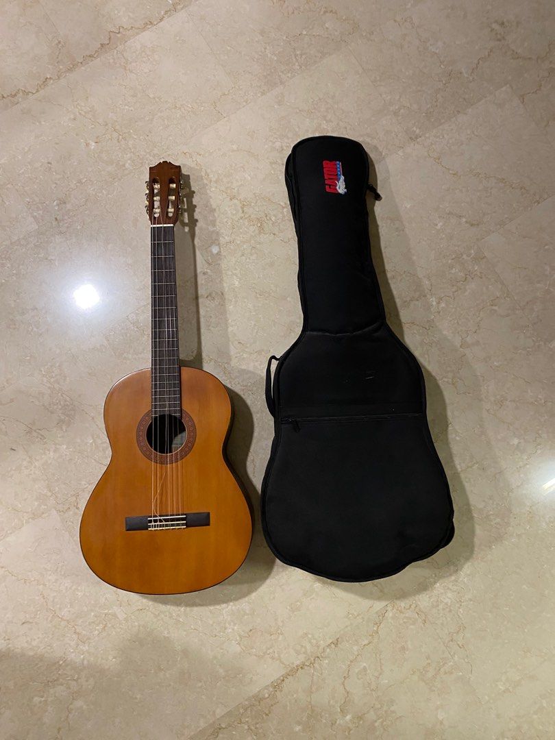 Classical Guitar with casing, Hobbies & Toys, Music & Media, Musical ...