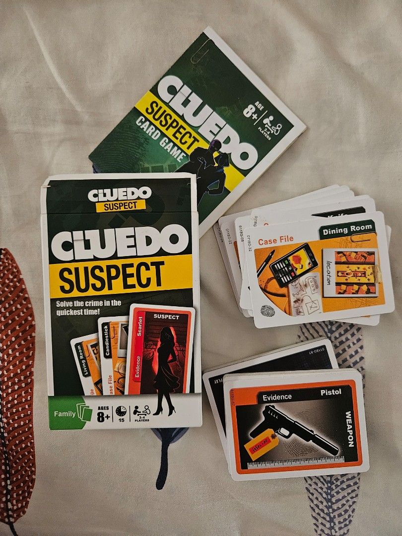 Cluedo card game, Hobbies & Toys, Toys & Games on Carousell