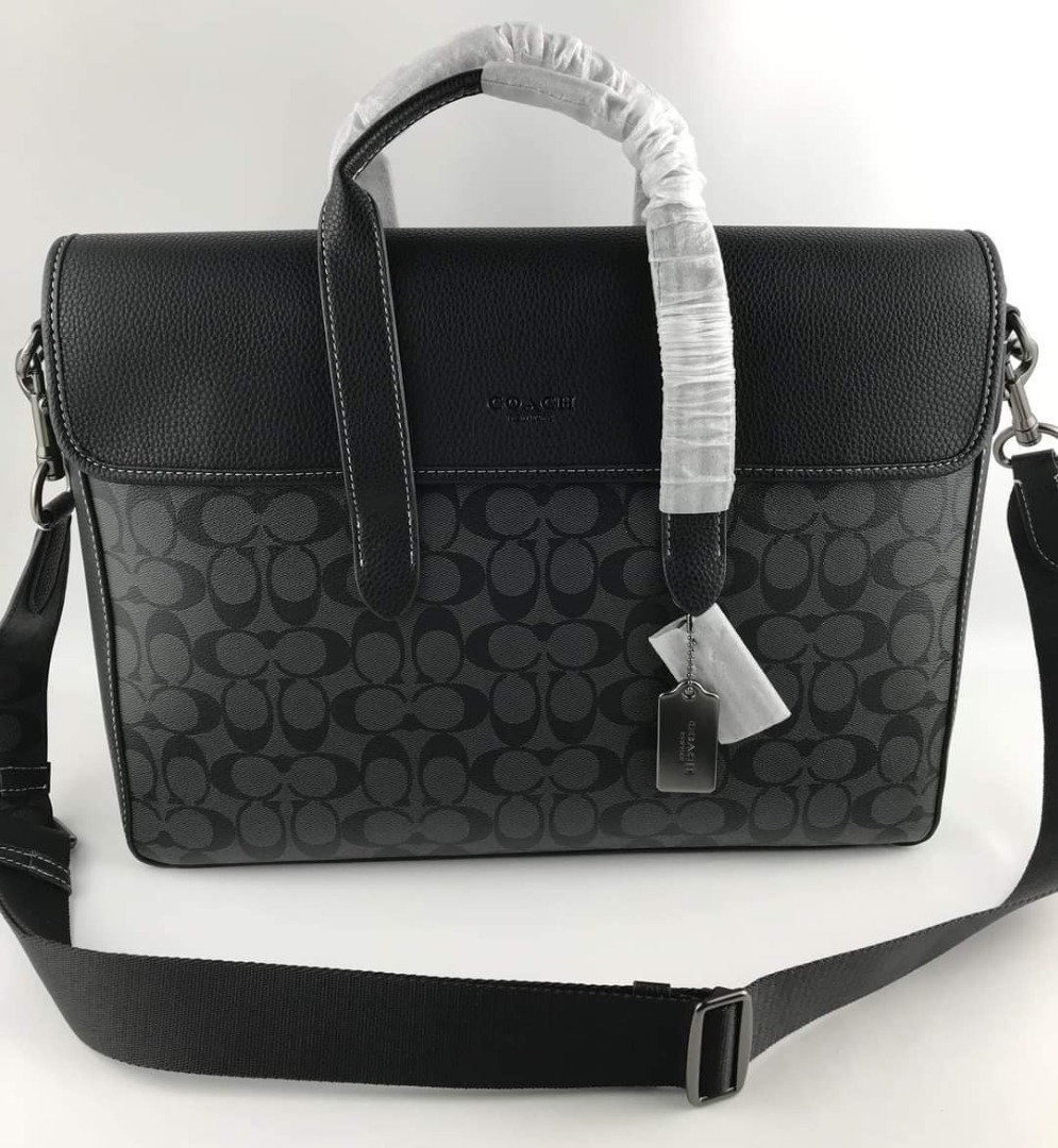 Coach Laptop Bag, Men's Fashion, Bags, Belt bags, Clutches and Pouches ...